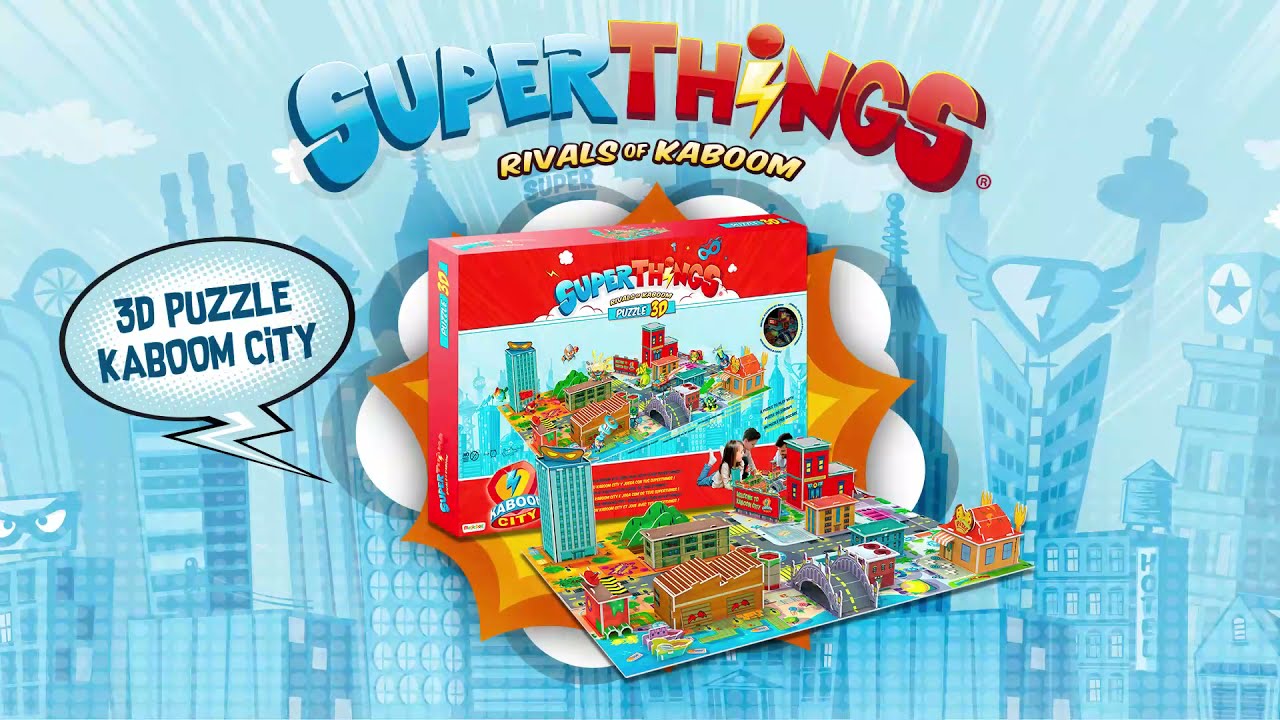 Puzzle 3D Superthings Kaboom City - YouTube