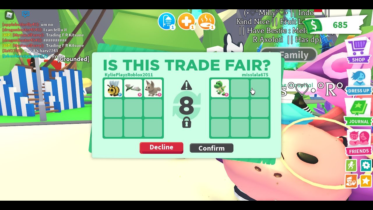 Trading a starfish in adopt me- CozyyPlays - YouTube