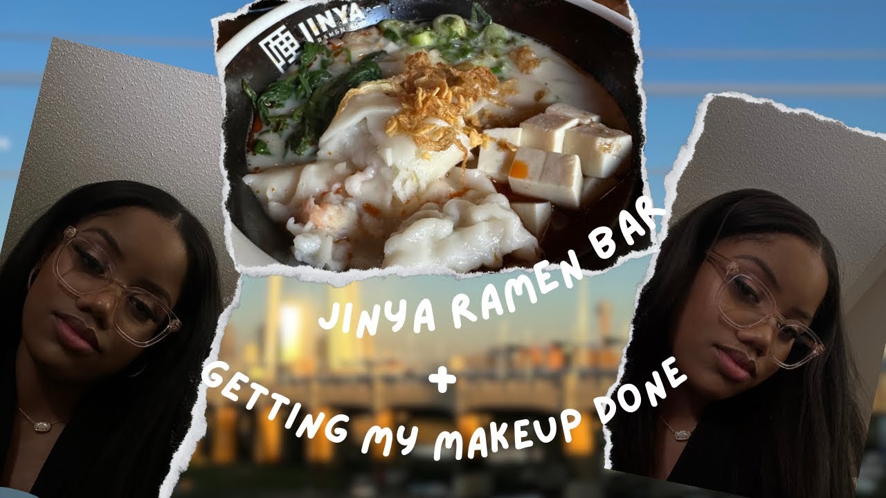 got my makeup done + jinya ramen bar in Dallas - YouTube