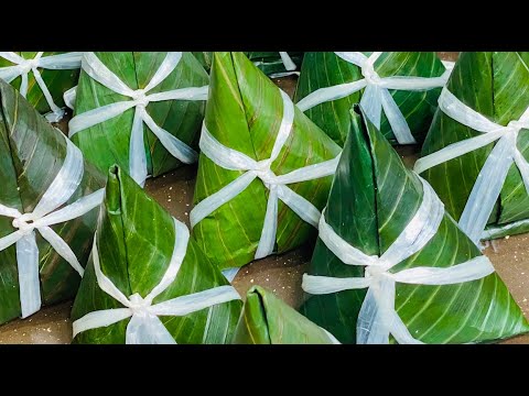 HOW TO MAKE TRIANGLE STICKY RICE CAKES - YouTube