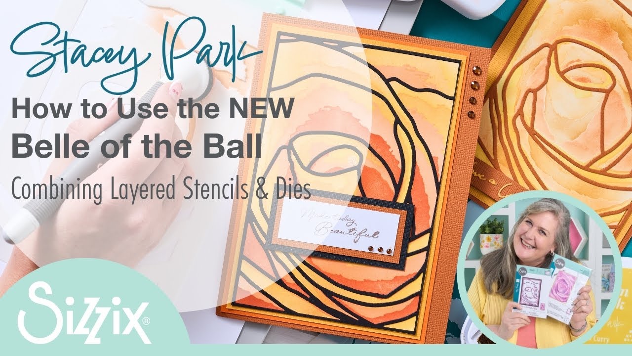 Creating an instant focal point with this new die and stencil set from ...
