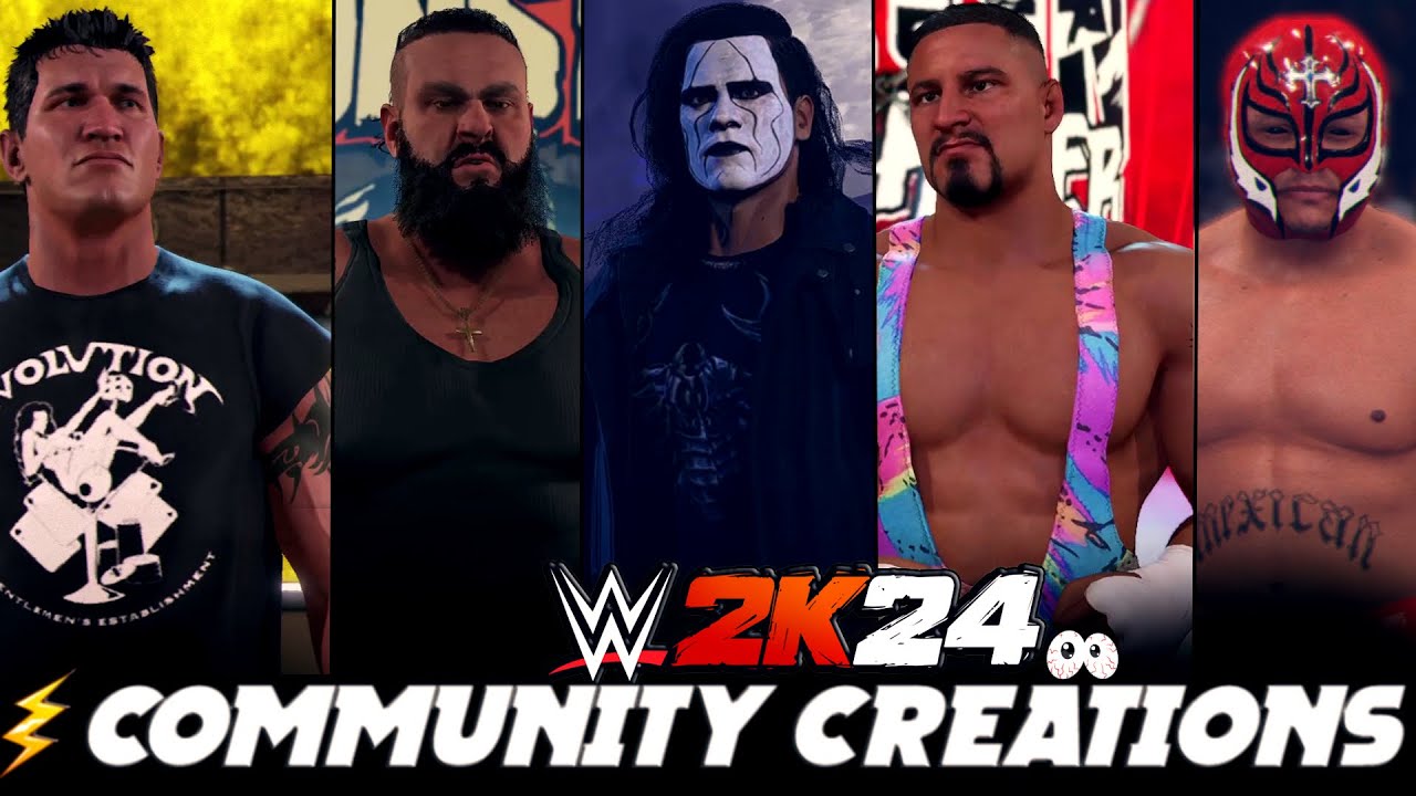 WWE 2K24 INSANE REALISTIC COMMUNITY CREATIONS ⏐ NO MODS - YouTube