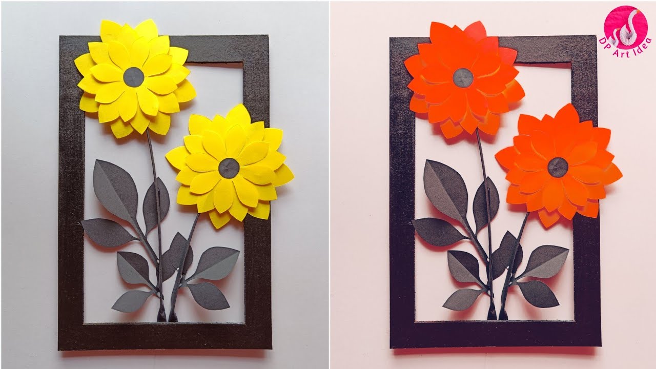 DIY Wall Hanging || Mirror Wall Hanging| Handmade Paper Wall Hanging ...