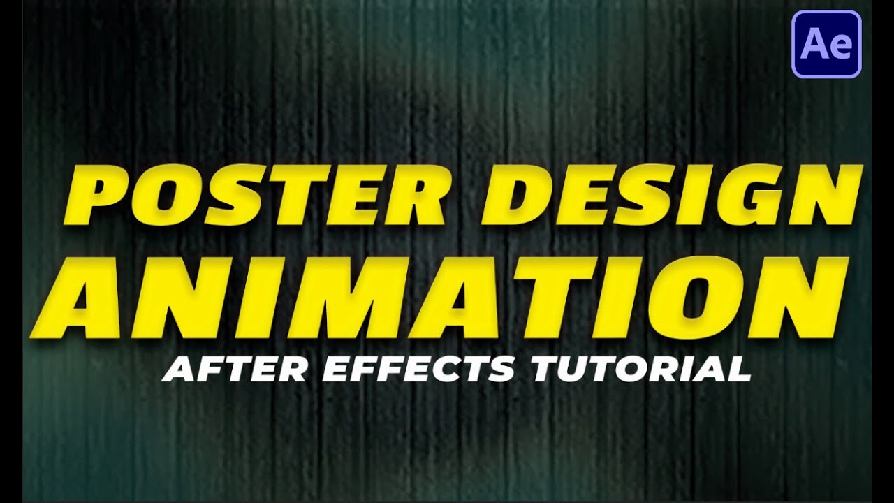 New Year Poster Design Animation in After Effects 2023 - YouTube