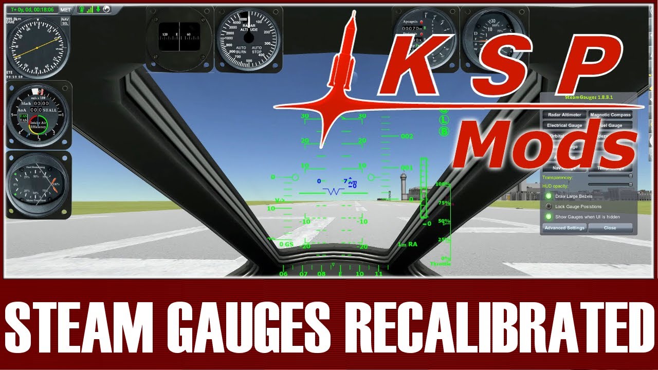 KSP Mods - Steam Gauges Recalibrated - YouTube