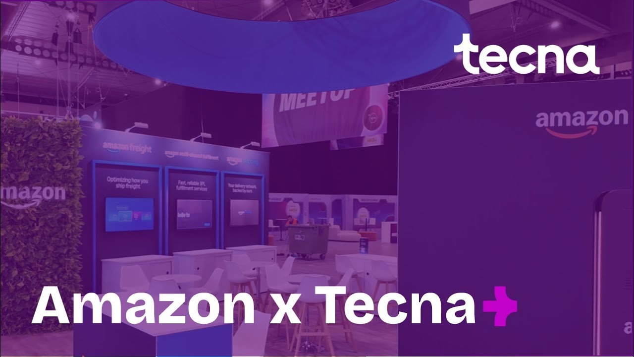 Amazon Exhibition Stand: Bold Build + Smart Tech at Shoptalk 2025 - YouTube