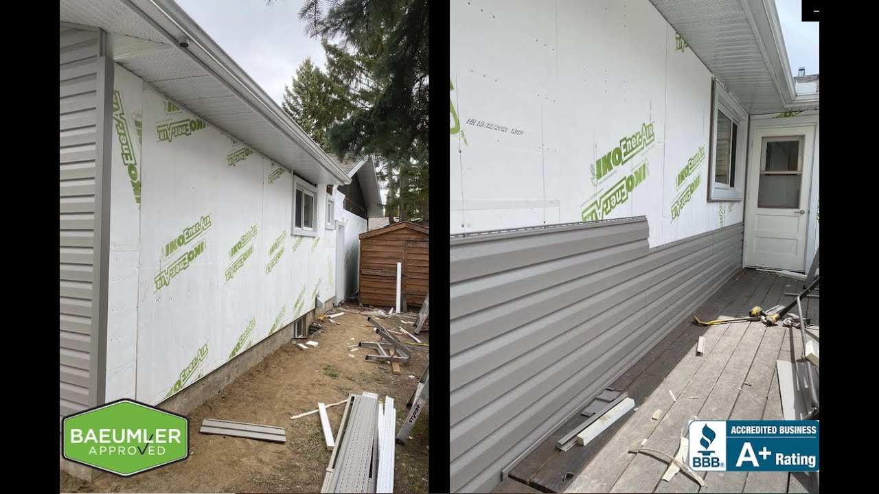 How To Install Vinyl Siding With Rigid Insulation - YouTube