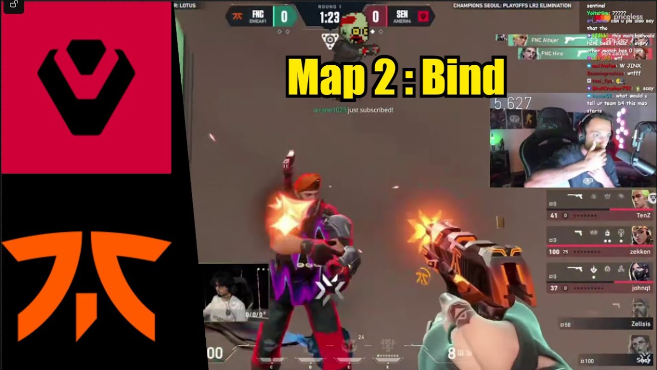 FNS reacts to SEN vs FNC | Map 2 | Playoffs: Lower Round 2 | Valorant ...
