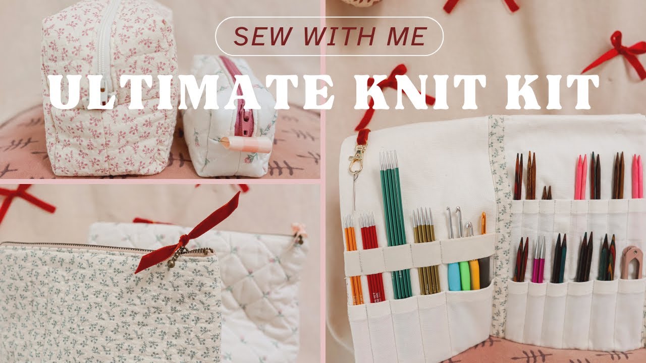 Sew Along: Knit Kit | PDF Sewing Pattern | Needle Case, Project Bag & more! - YouTube