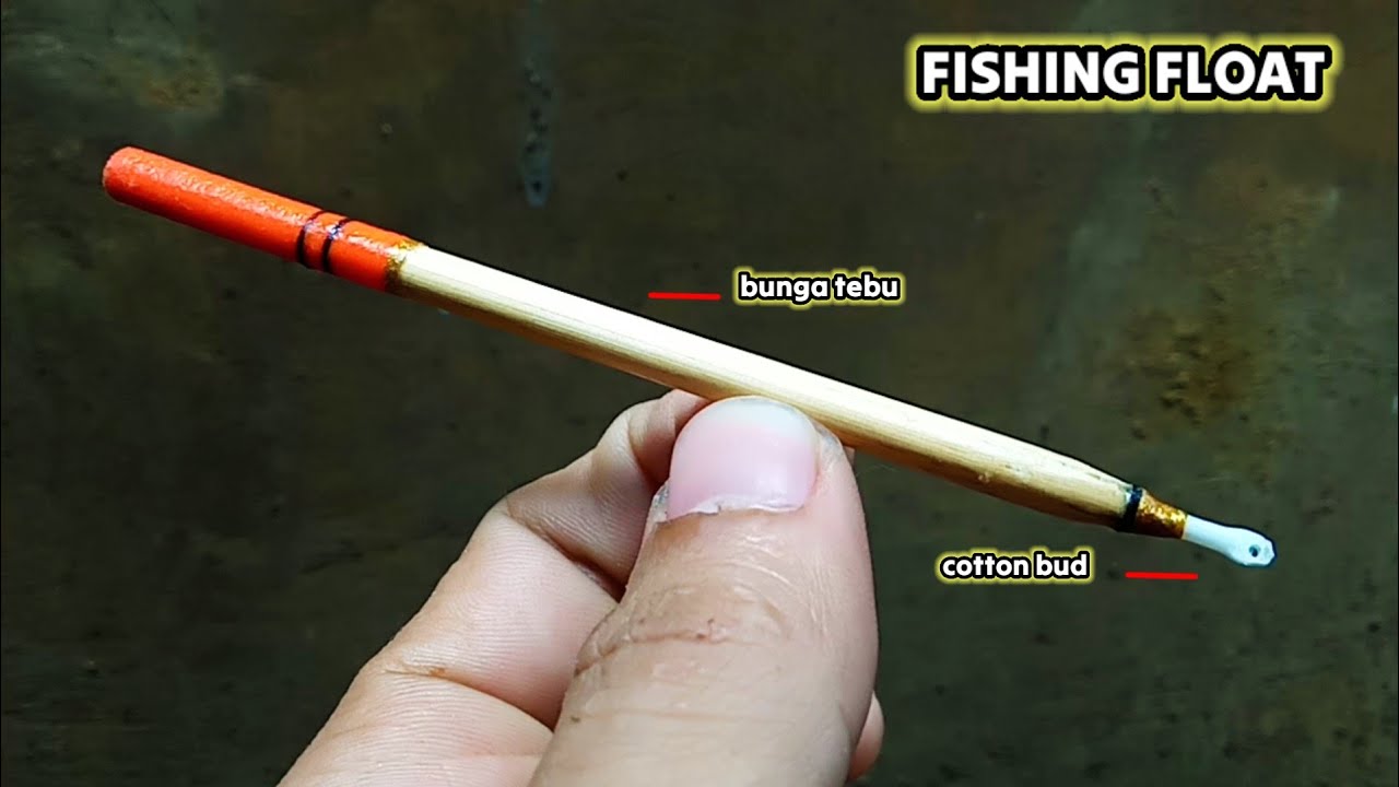 tutorial membuat PELAMPUNG PANCING DARI BUNGA TEBU || fishing float ...