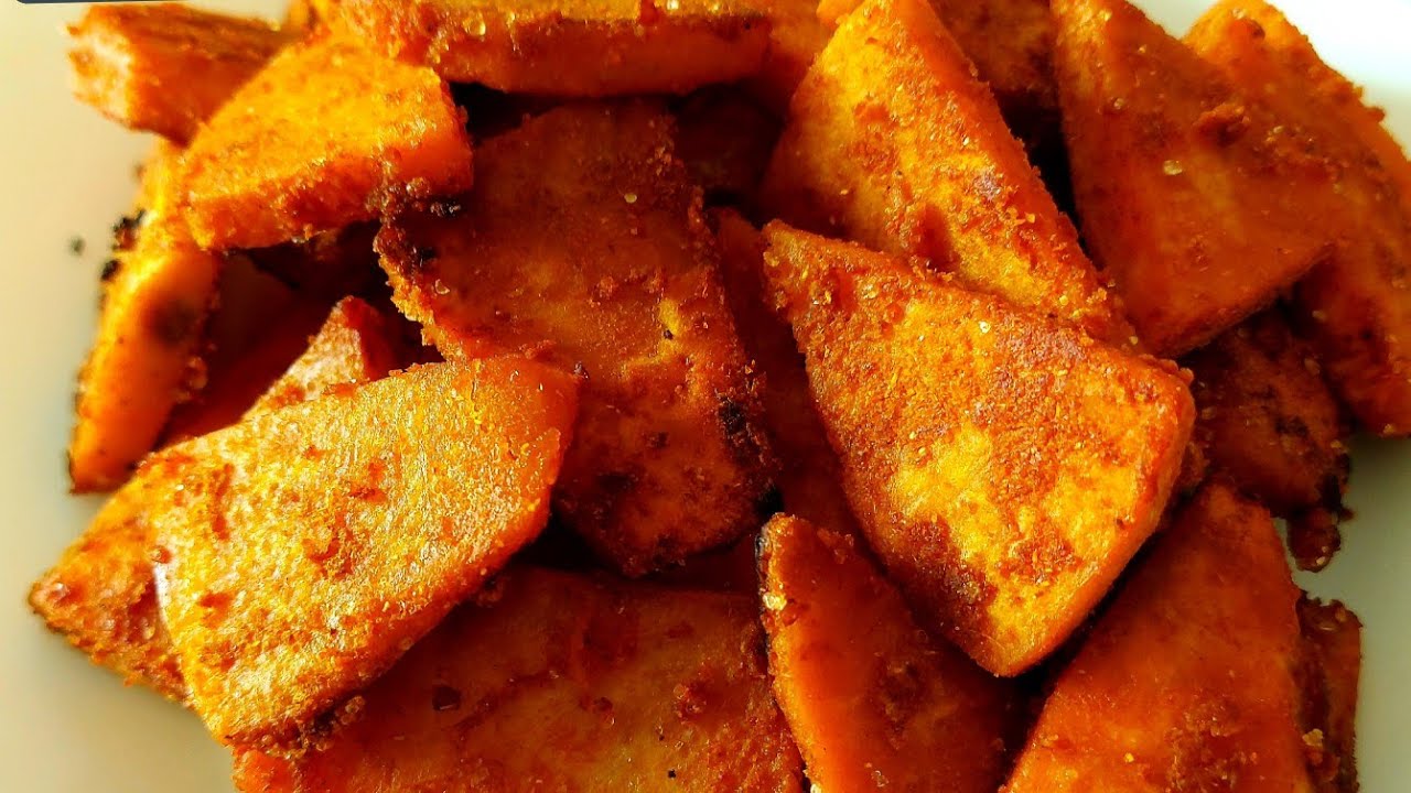 Taro Fry recipe | How to Fry Taro in Indian style - YouTube