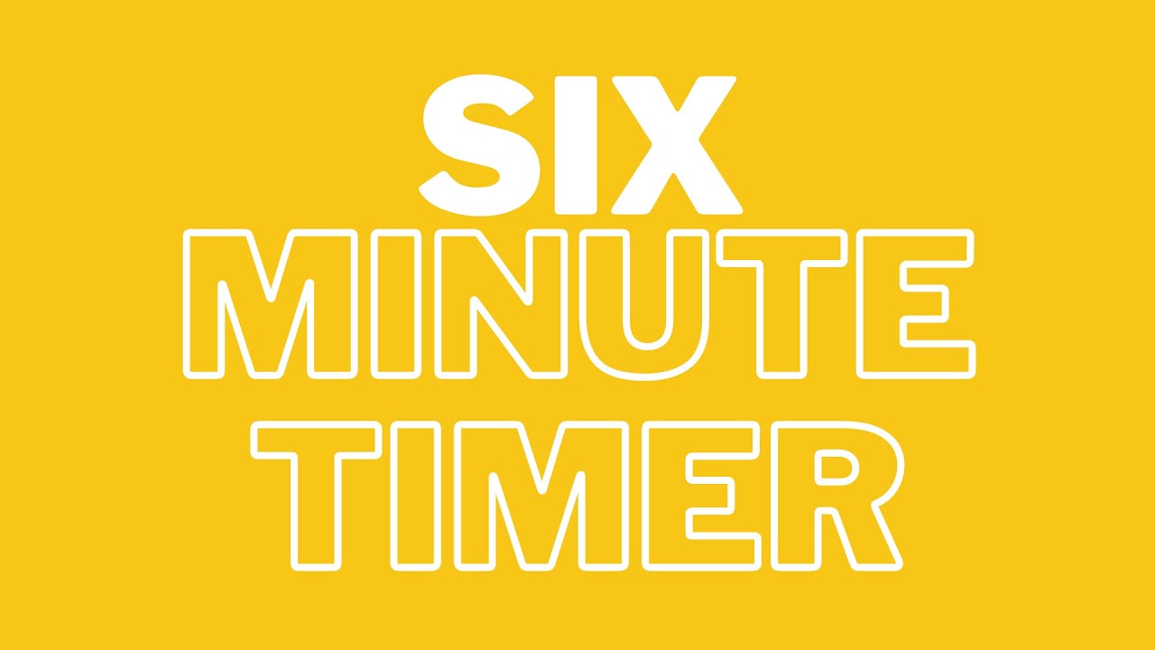 6 Minute Timer (Yellow) - YouTube