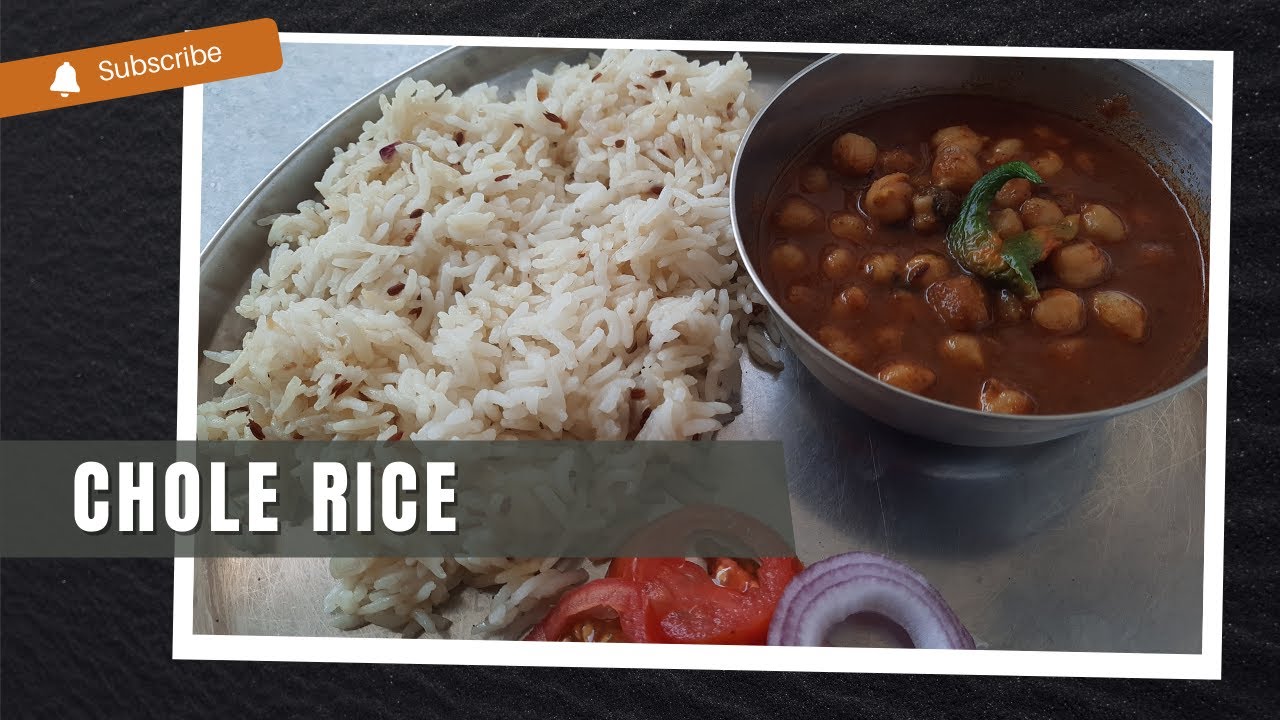 Chole Rice in Pressure Cooker | Chole Recipe | chana masala recipe ...