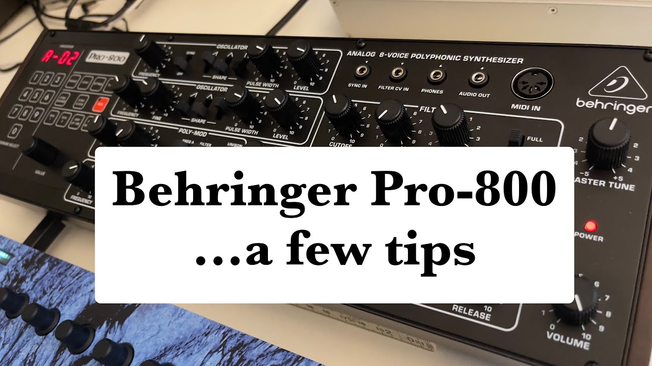 Behringer Pro-800 tips: Envelopes and Sequencer - YouTube