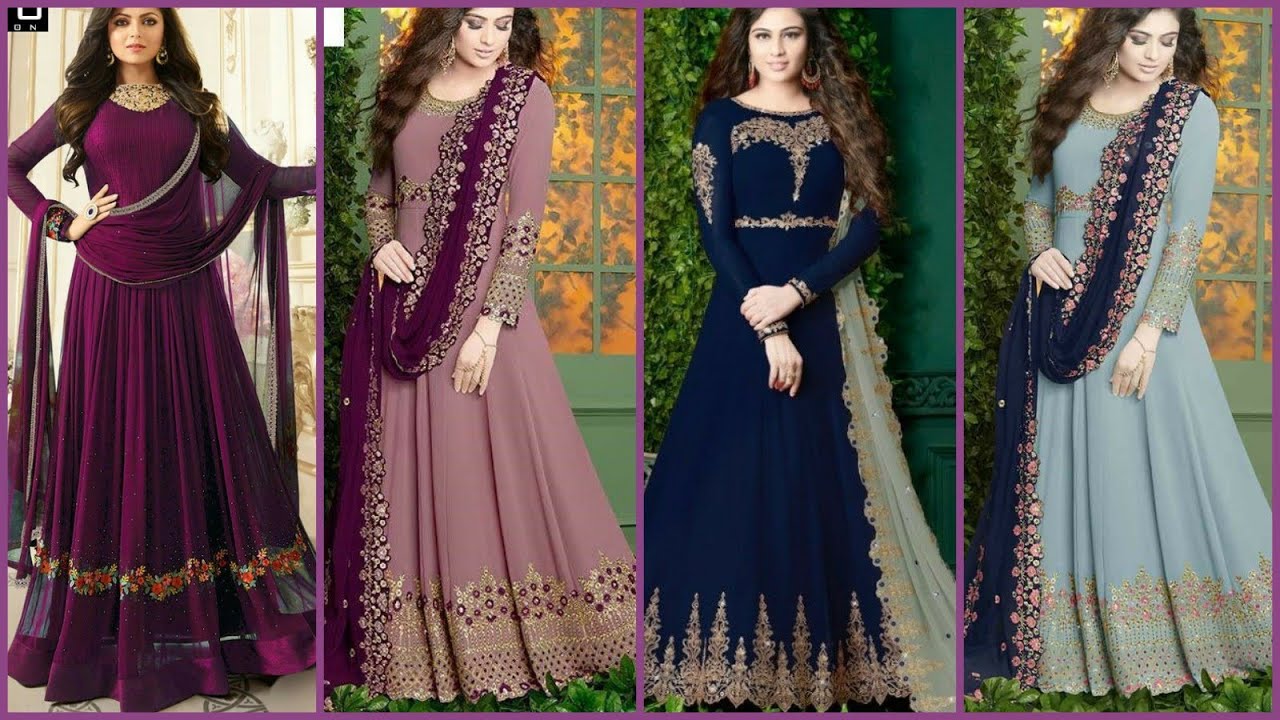 Beautiful Anarkali Long Frocks Designs & Colour Combination Ideas For ...