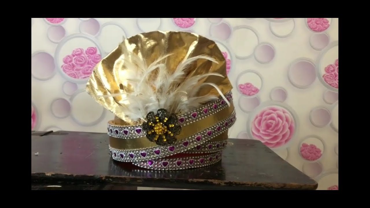 DIY || Membuat Topi India bahan sederhana - YouTube