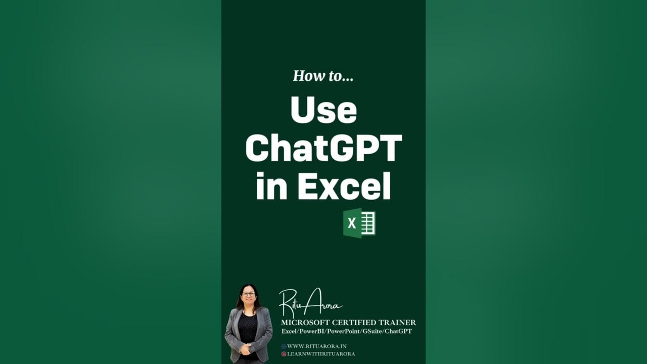 Use ChatGPT in Excel Like a Pro! 🤖📊 #ExcelAI #ChatGPTinExcel #ExcelAutomation #LearnExcel # ...
