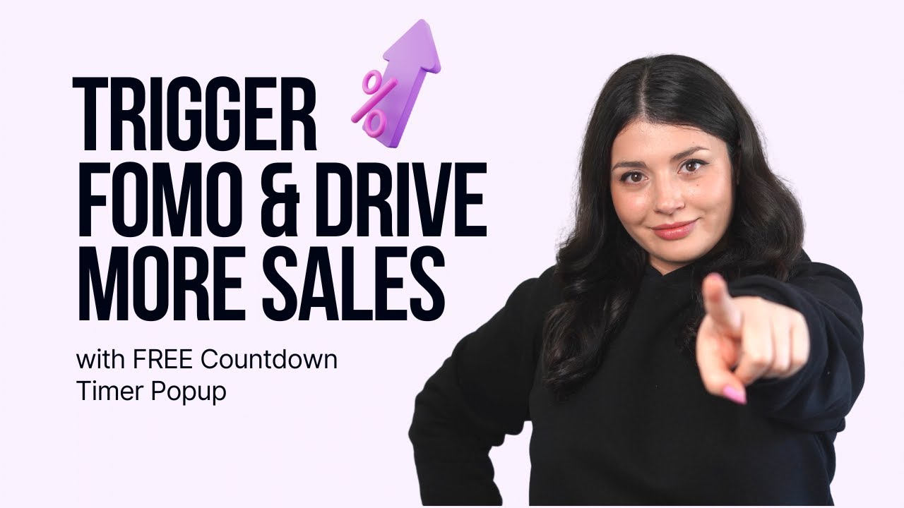 Trigger FOMO & Drive More Sales with FREE Countdown Timer Popup - YouTube