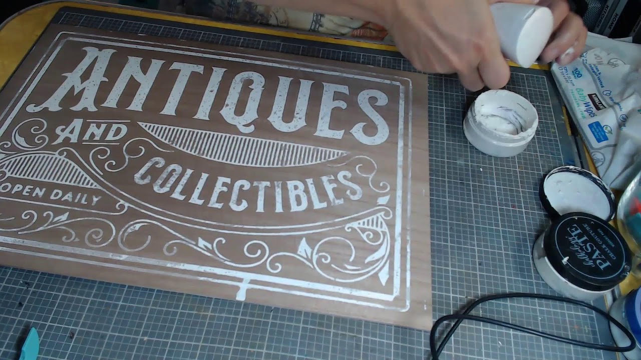 Antique Box Sign DIY - YouTube