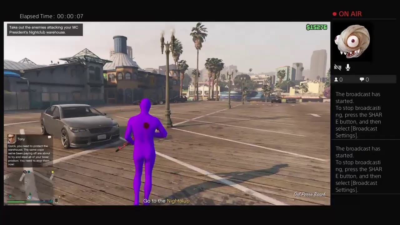 Gta5 purple alien gang - YouTube