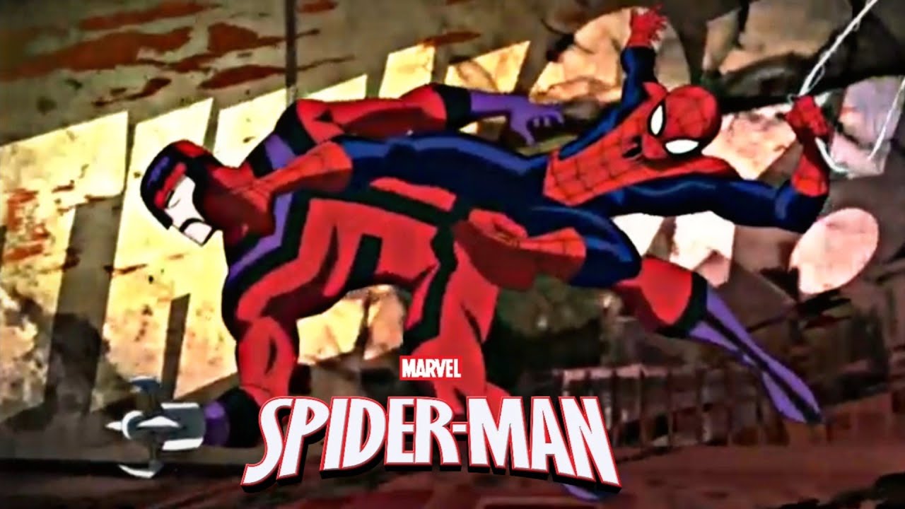 Spider man first fight scene in collage - YouTube