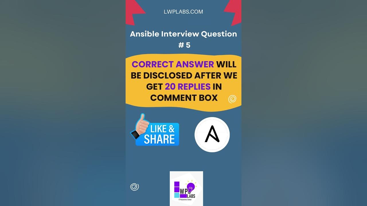 Ansible Qanda Part 5 Ansibleinterviewquestions Lwplabs Realtimeprojects Devopstutorial