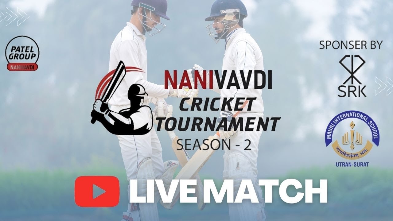 Nani Vavdi Premier League - 2 | Live Cricket Tournament 2025 🏏 - YouTube