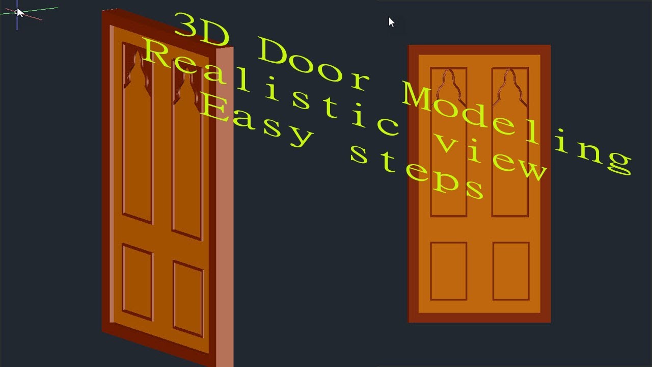 How To Create Door In Autocad 3d YouTube how-to-create-door-in-autocad-3d-youtube