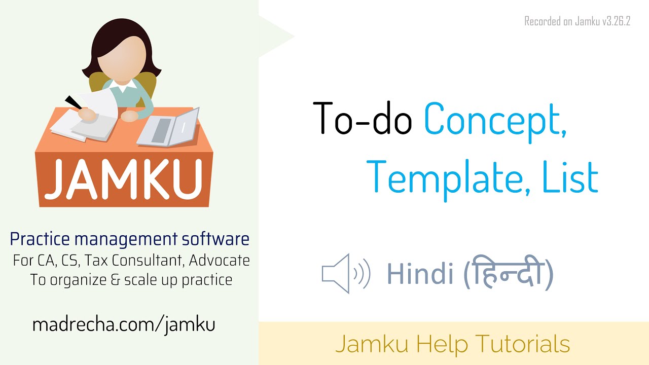 Jamku ToDo Concept, Template & List - Hindi - YouTube