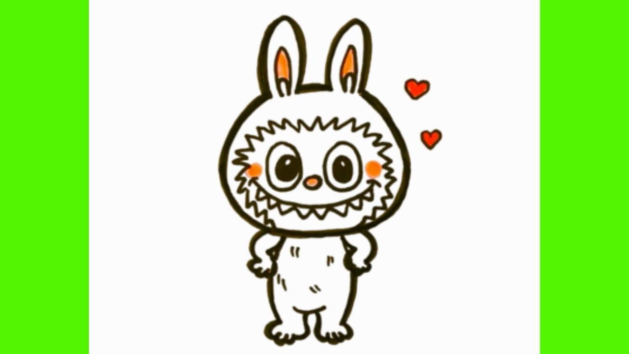 How to Draw LABUBU, Step by Step Drawing - YouTube