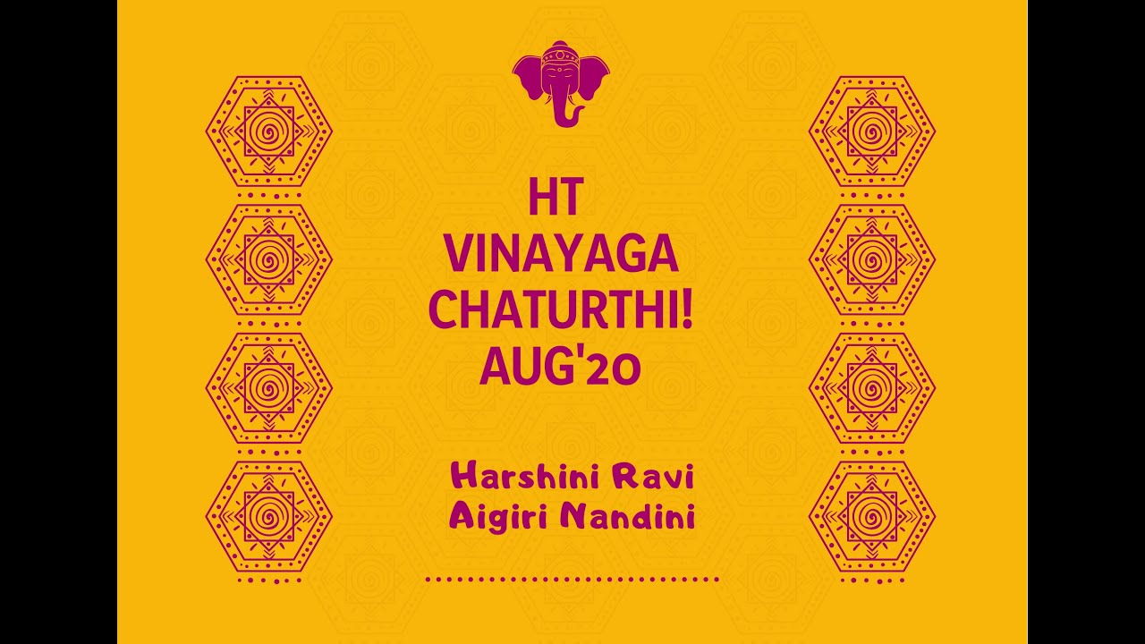 Harshini Ravi - Vinayagar Chaturthi - Happiness Towers online ...