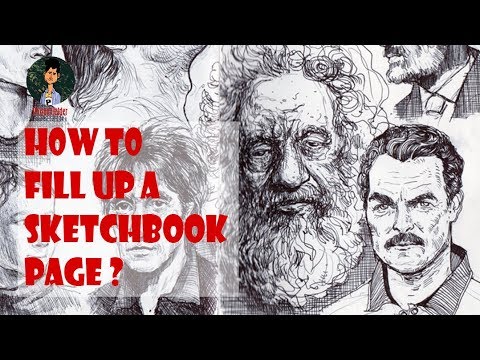 How to fill up a sketchbook page? - YouTube