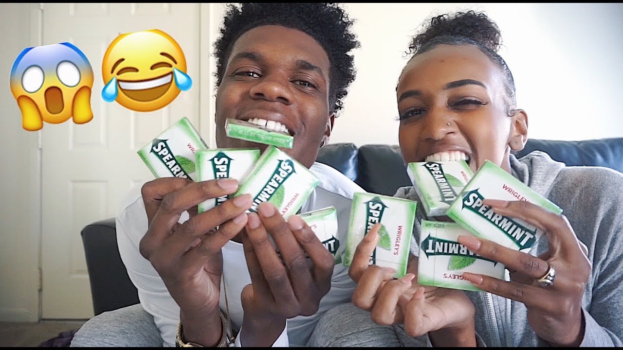 100 PIECES OF GUM CHALLENGE!!! (EXTREME) - YouTube