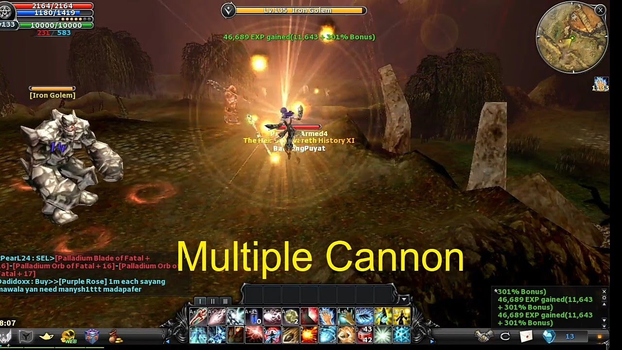 CABAL ONLINE (PH) Transcendence Skill In Slow Motion Wizard (WI) - YouTube