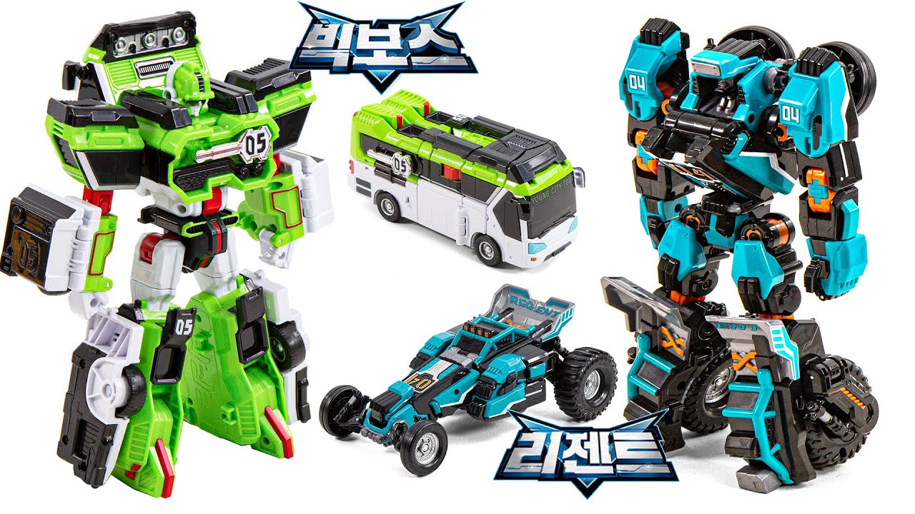 ToBot V SpaceGuardian 04 Regent BuggyCar 05 BigBoss Bus Transformation ...