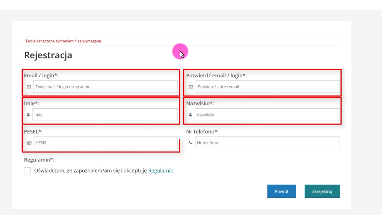 Obsługa SOW – moduł Wnioskodawcy. Rejestracja konta Wnioskodawcy. - YouTube