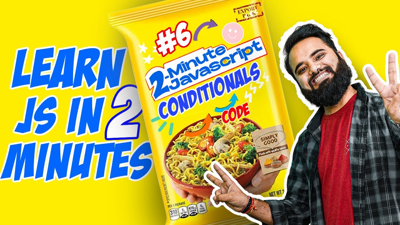 Conditionals in JavaScript | 2 Minute JS | JavaScript Tutorial in Hindi [Part 06] - YouTube