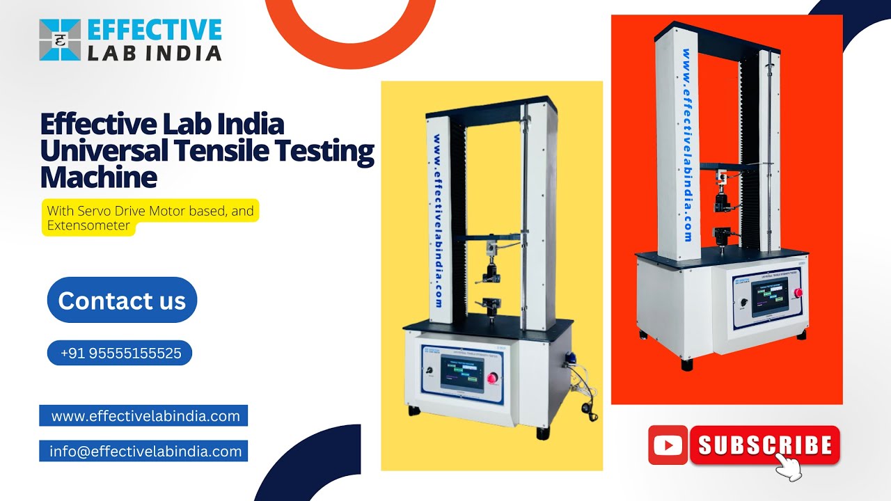 Effective Lab India Universal Tensile Testing Machine with Servo Drive ...