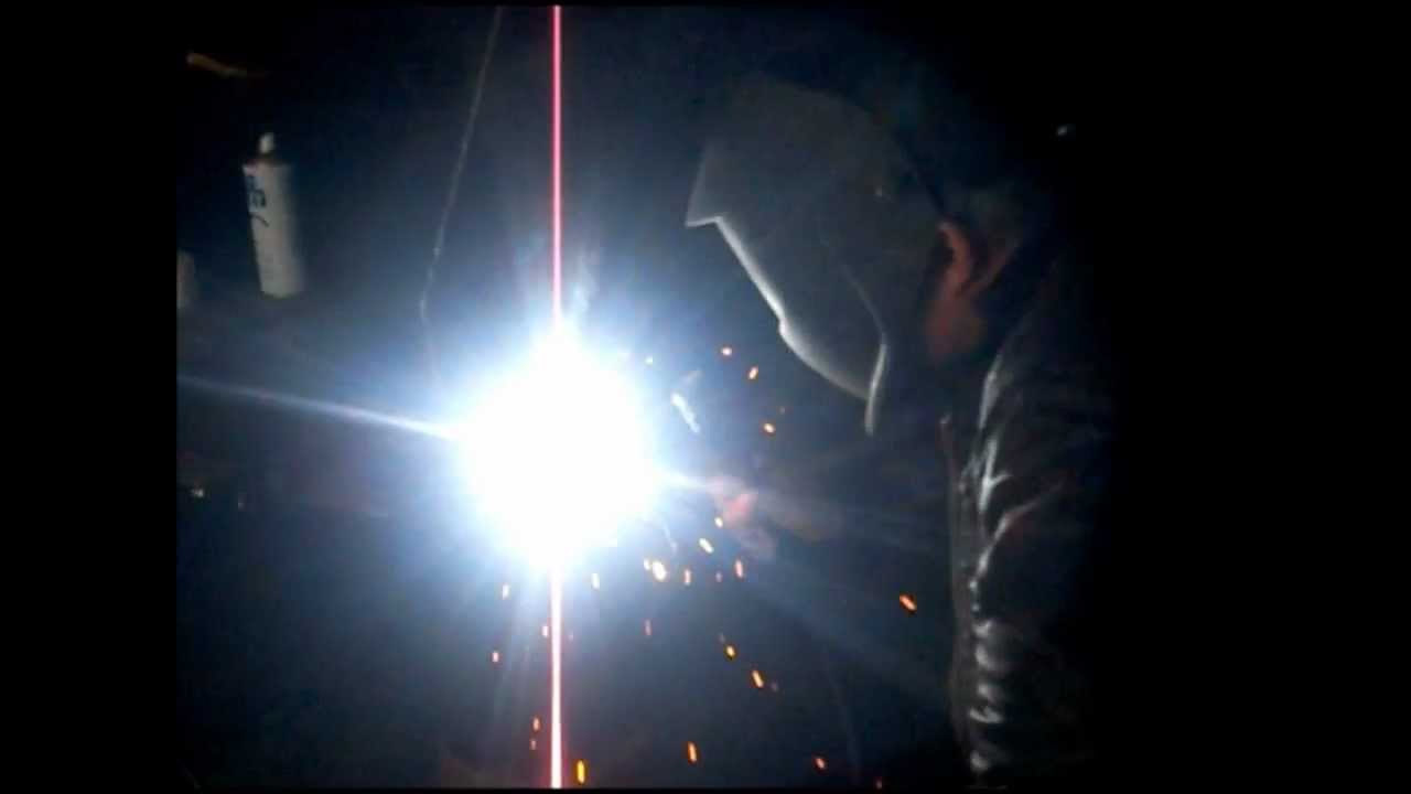 welding machine REDCO ORION 200 first attempts - YouTube