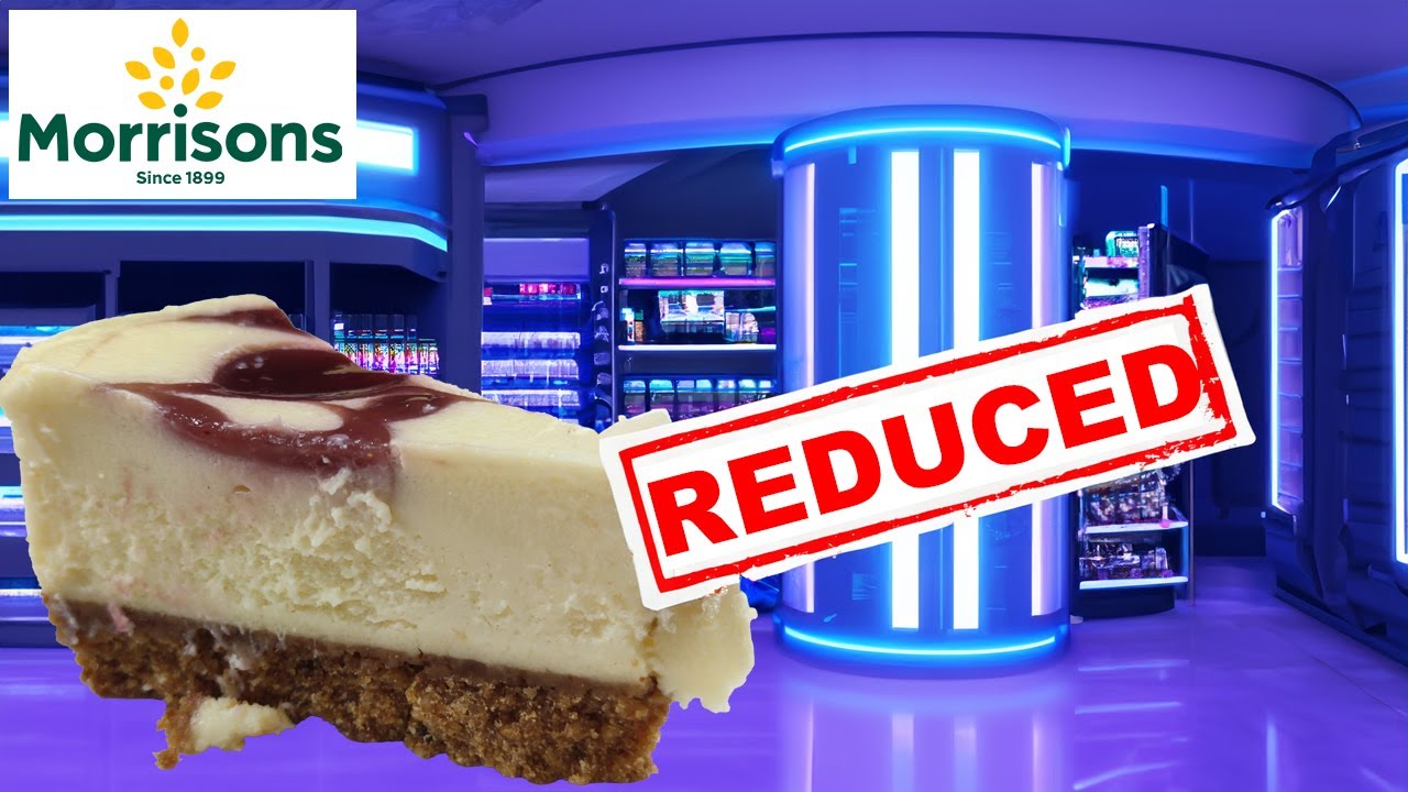 Morrisons 2 Raspberry Cheesecake Slices Food Review - YouTube