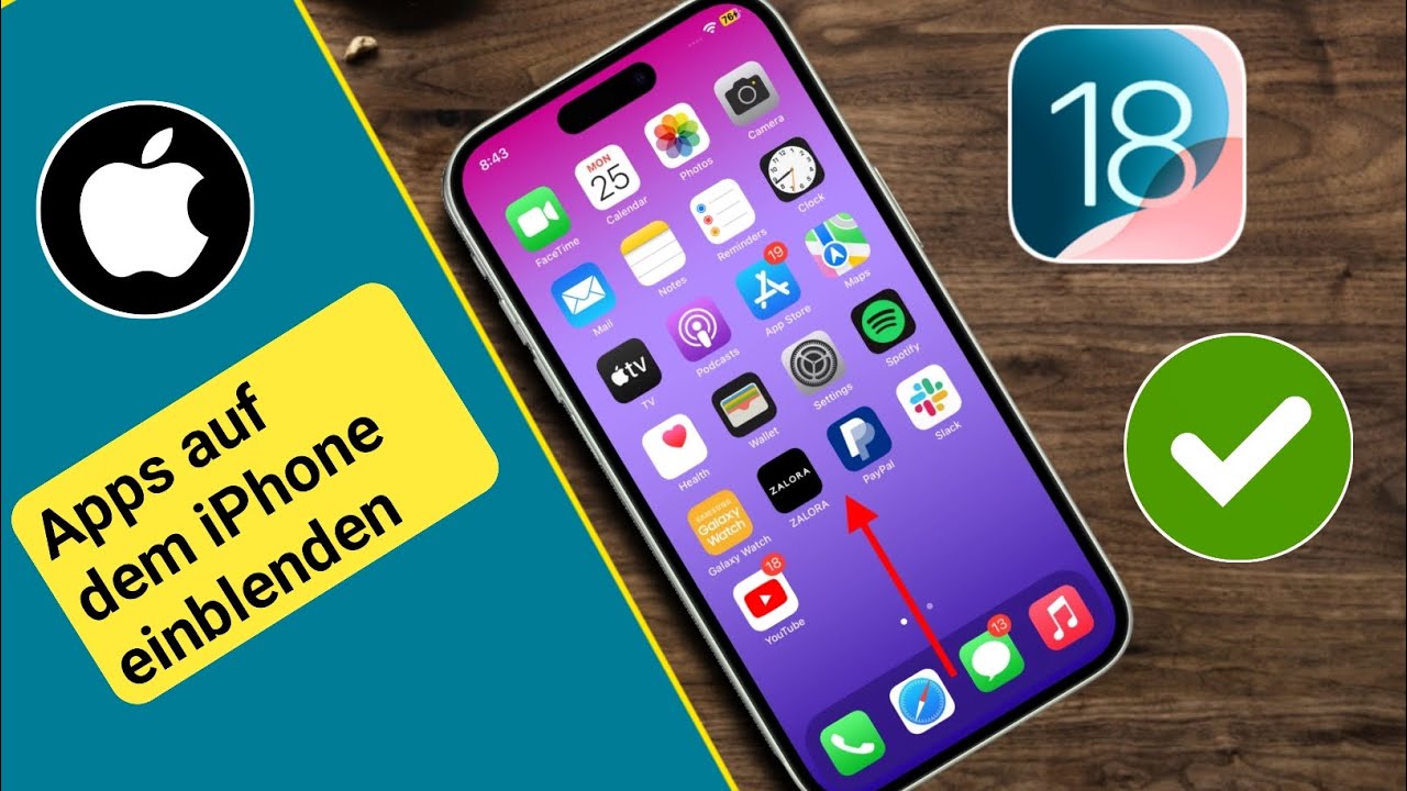 iOS 18: So blenden Sie Apps auf dem iPhone wieder ein - YouTube