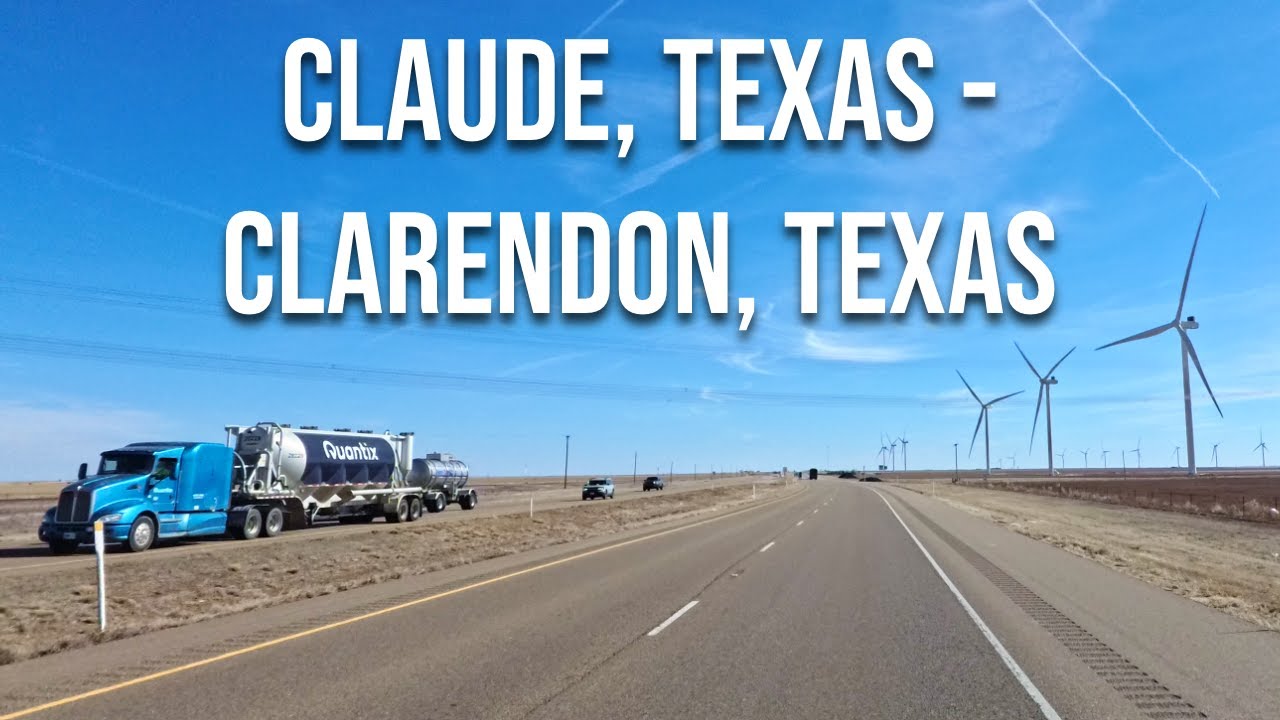 Claude, Texas to Clarendon, Texas! Drive with me on a Texas highway ...