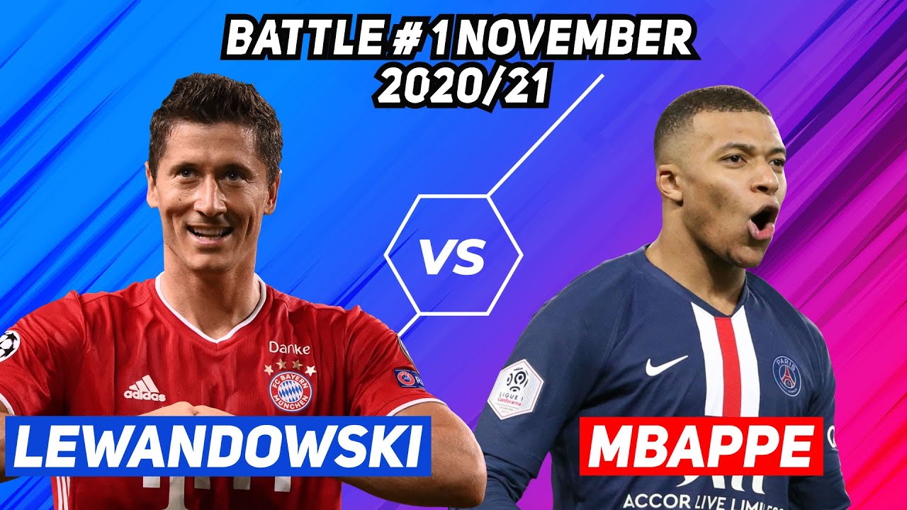 Robert Lewandowski vs Kylian Mbappe [Football stats comparison] | 2020/ ...