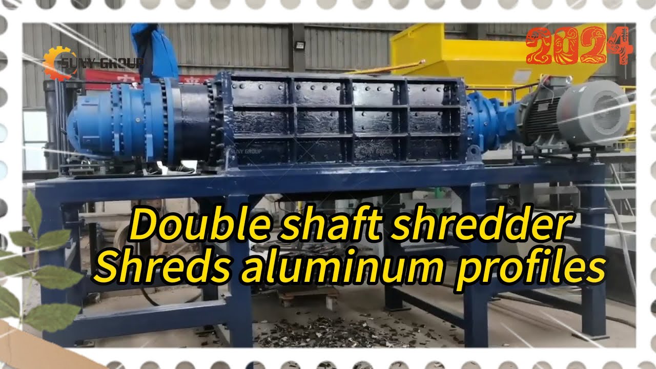 Double shaft shredder shreds aluminum profiles-Witness the Destruction ...