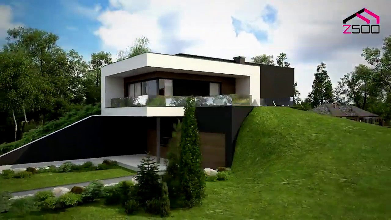 Diseño de casa moderna con cubiertas ecologicas zx97 - YouTube