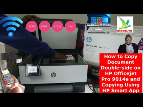 How to Copy Document Double -side on HP Officejet Pro 9014e and Copying ...