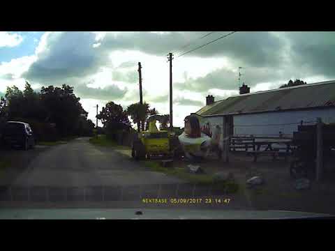 I seen I Giant Wall E And Giant Buzz Lightyear On A Country Road! And No I Don't Take DRUGS!