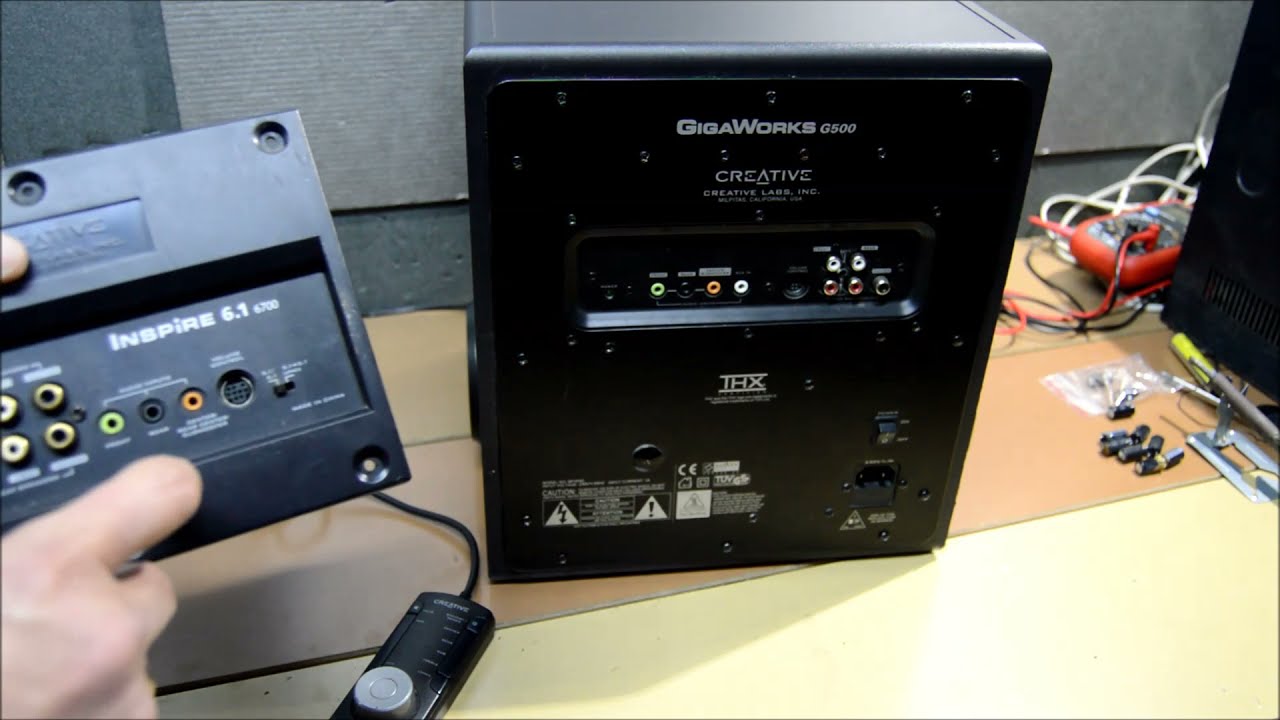 Сабвуфер Creative GigaWorks G500. Ремонт для подписчика - YouTube