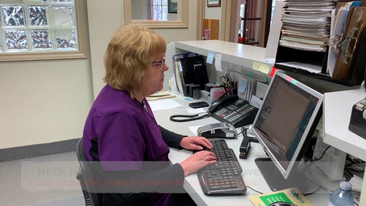 Improper Desk Posture with Registered Massage Therapists Rolf ...