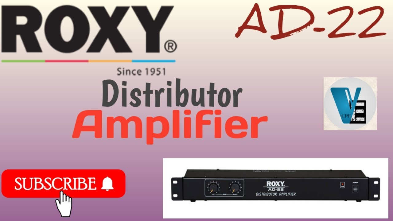 ROXY Dristbuter Amplifier AD-22 - YouTube